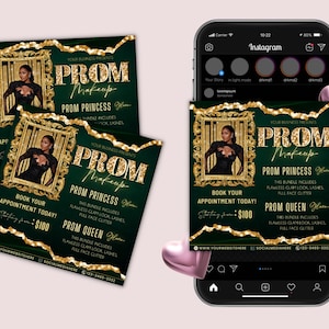 Prom Makeup Flyer, Prom Makeup, MUA Flyer, Makeup Flyer, Prom Flyer ...