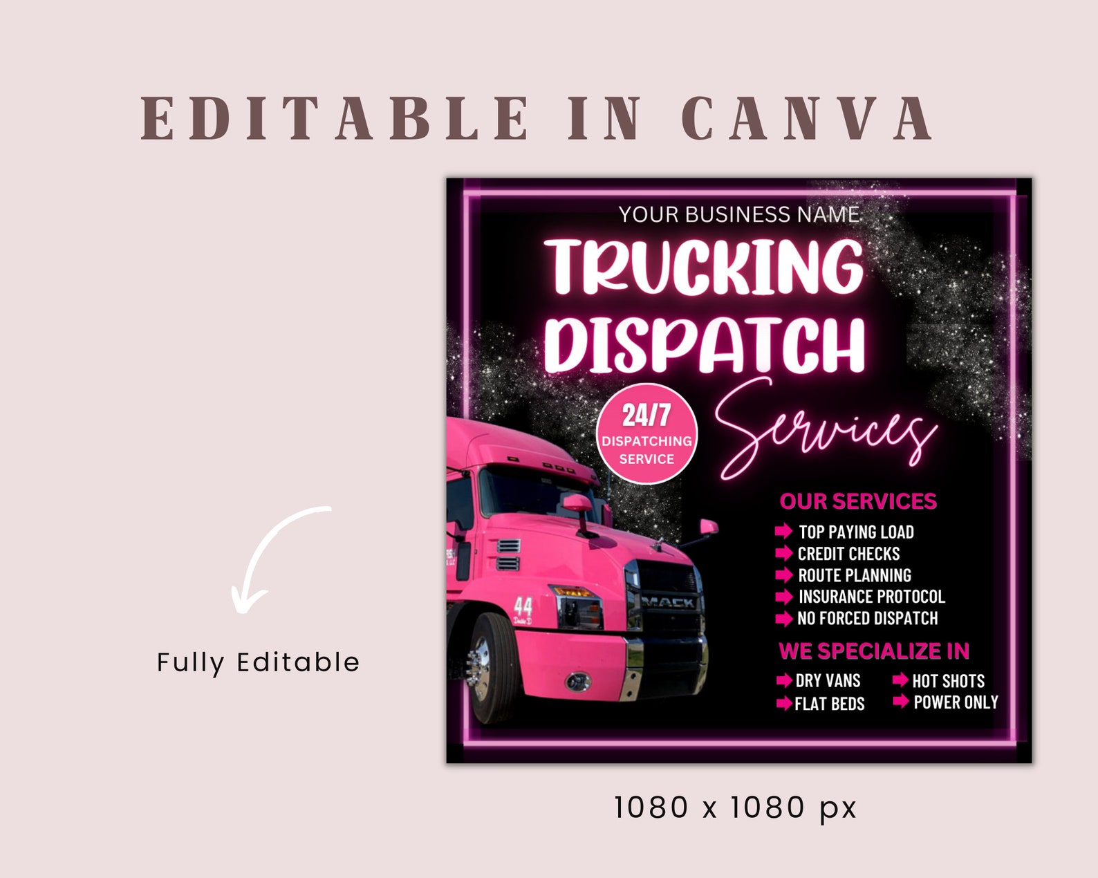 Truck Dispatcher Flyer, Freight Dispatching Flyer, Truck Business Flyer ...