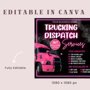 Truck Dispatcher Flyer, Freight Dispatching Flyer, Truck Business Flyer ...