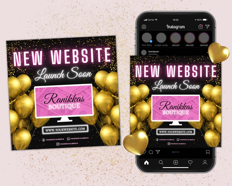 Official Website Launch Flyer Branding Flyer Grand Opening - Etsy