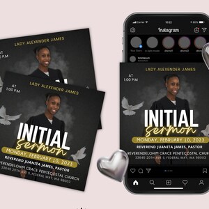 Initial Sermon Flyer, Social Media Flyer Template for Initial Sermon ...