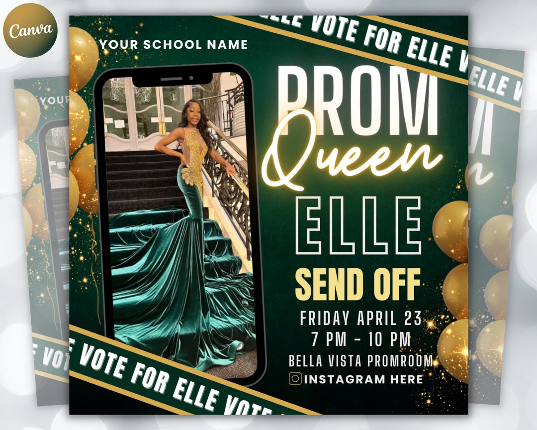 Prom Invitation Flyer, Prom Event Flyer, Prom Invitation, Purple Prom ...