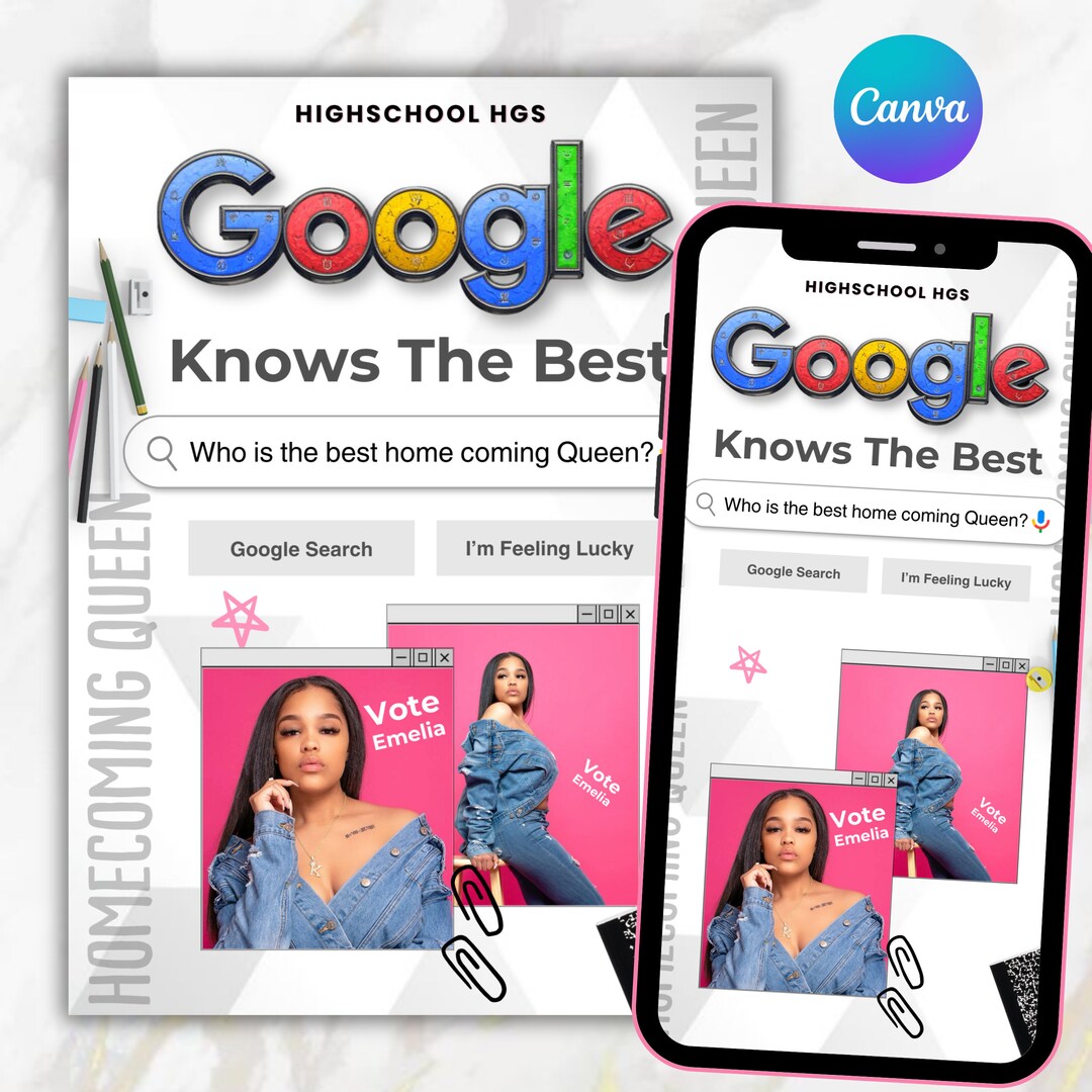 Homecoming Queen Google Poster , Homecoming Poster, Google Homecoming ...