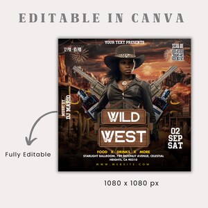 Western Party Flyer, Night Club Flyer, Summer Pool Party Flyer, Cowgirl ...