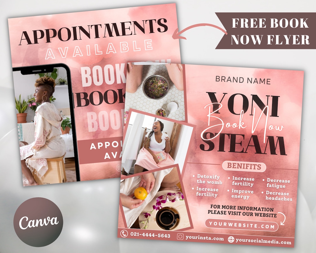 Yoni Steam Flyer, Feminine Care Products, Feminine Hygiene Template ...