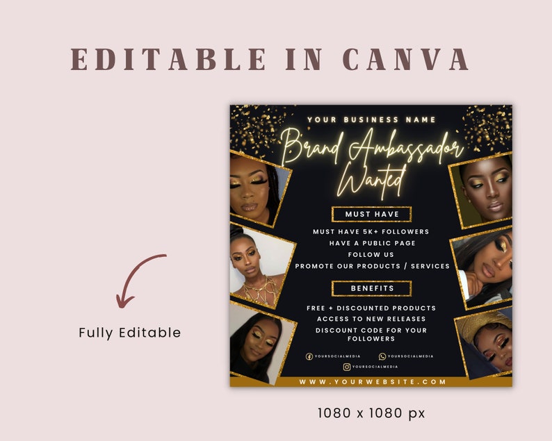 Ambassador Flyer Template Brand Ambassador Flyer Template - Etsy