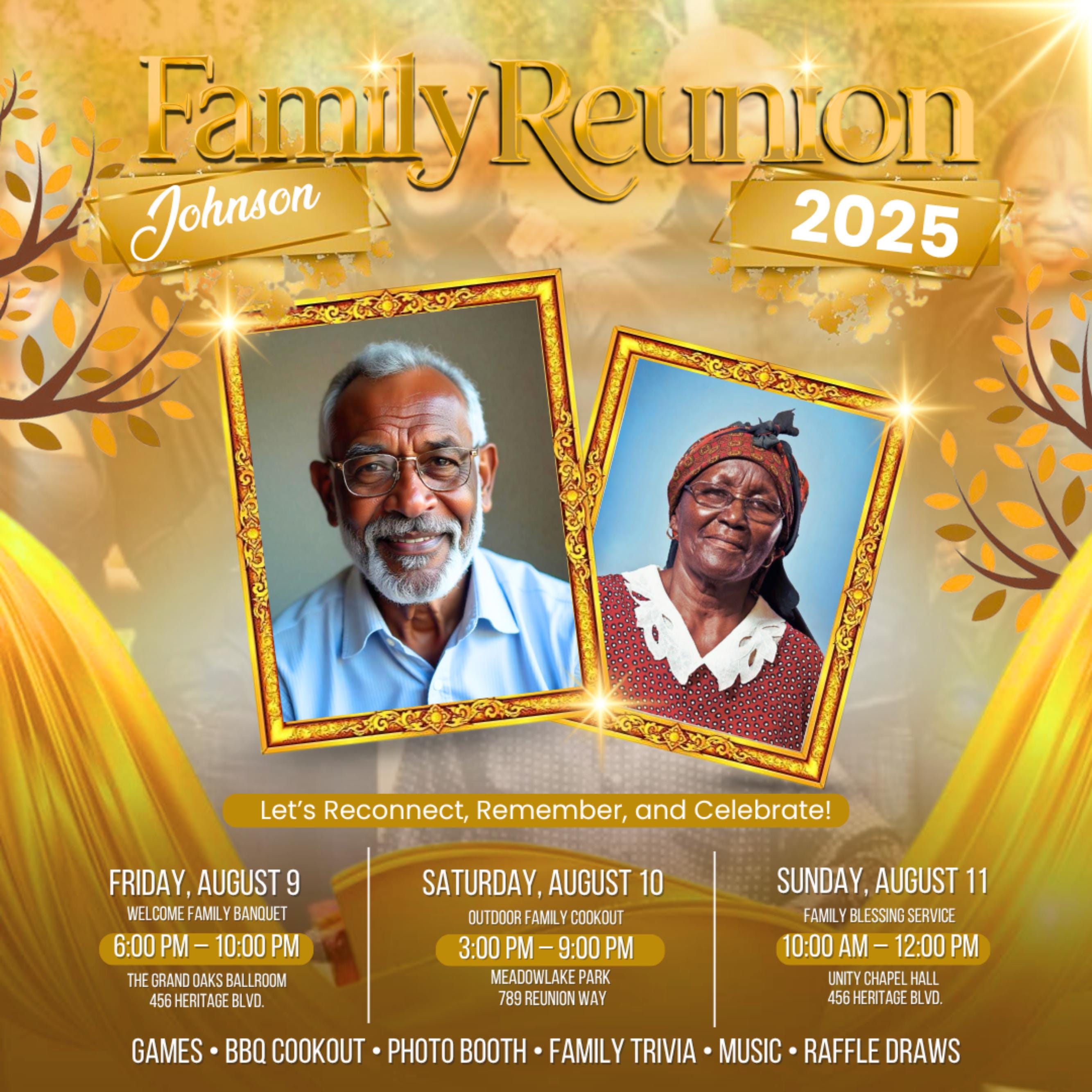 Family Reunion Flyer, Family Reunion Announcement Flyer, Editable ...