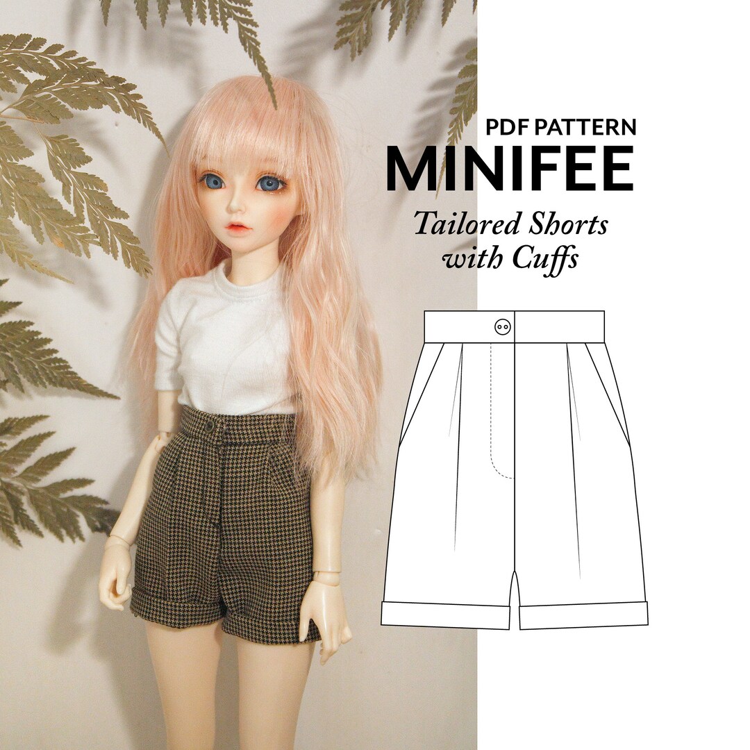 Minifee Clothes BJD Pattern, 18 Inch Doll Clothes Pdf Sewing Pattern ...