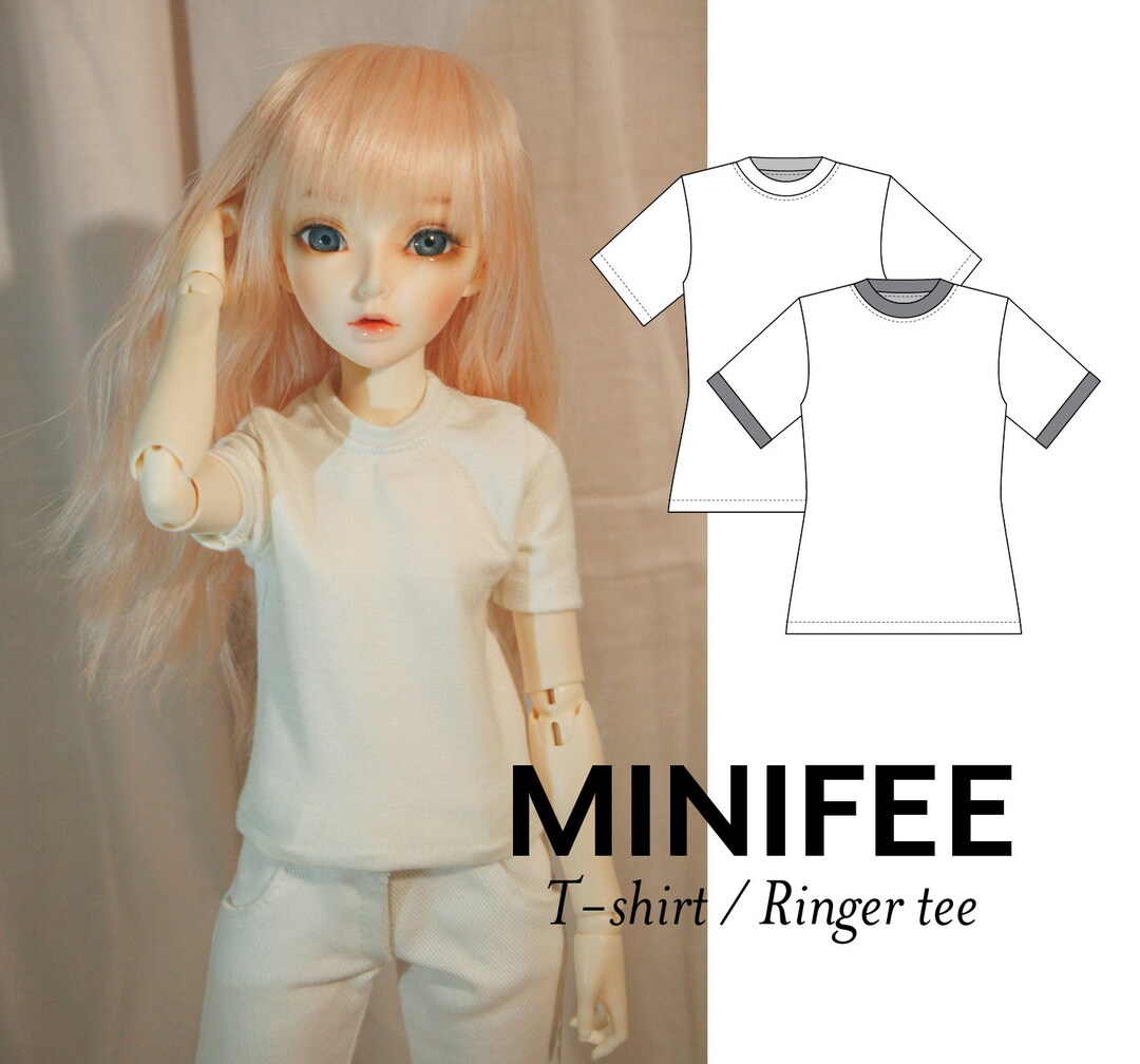 MSD Minifee Doll T-shirt Sewing Pattern, BJD Clothes (PDF Pattern) - Etsy