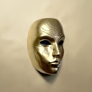 League of Legends Noxus Katarina Gold Face Mask - Noxus Assassin Mask ...