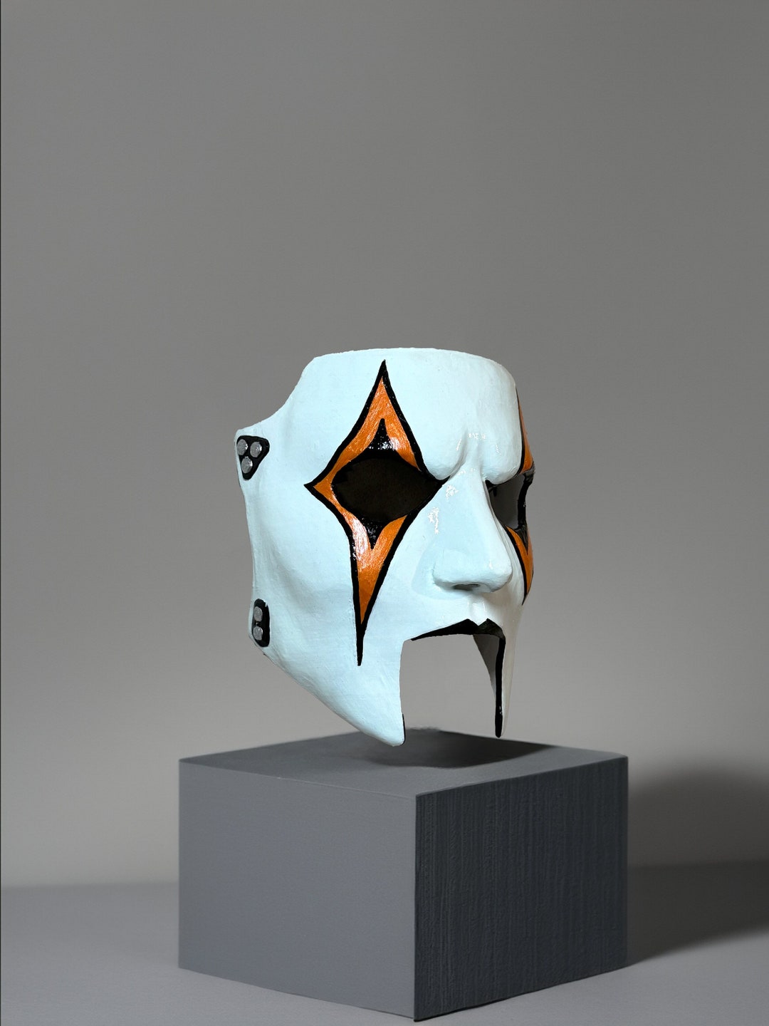 Slipknot Jim James Root New Design Mask - Orange and Black Detail ...