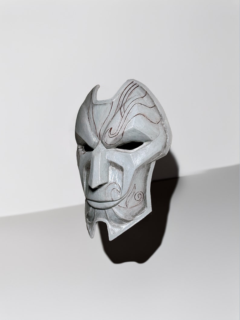 Jhin League of Legends Mask Cosplay Wearable Mask Party, Masquerade ...