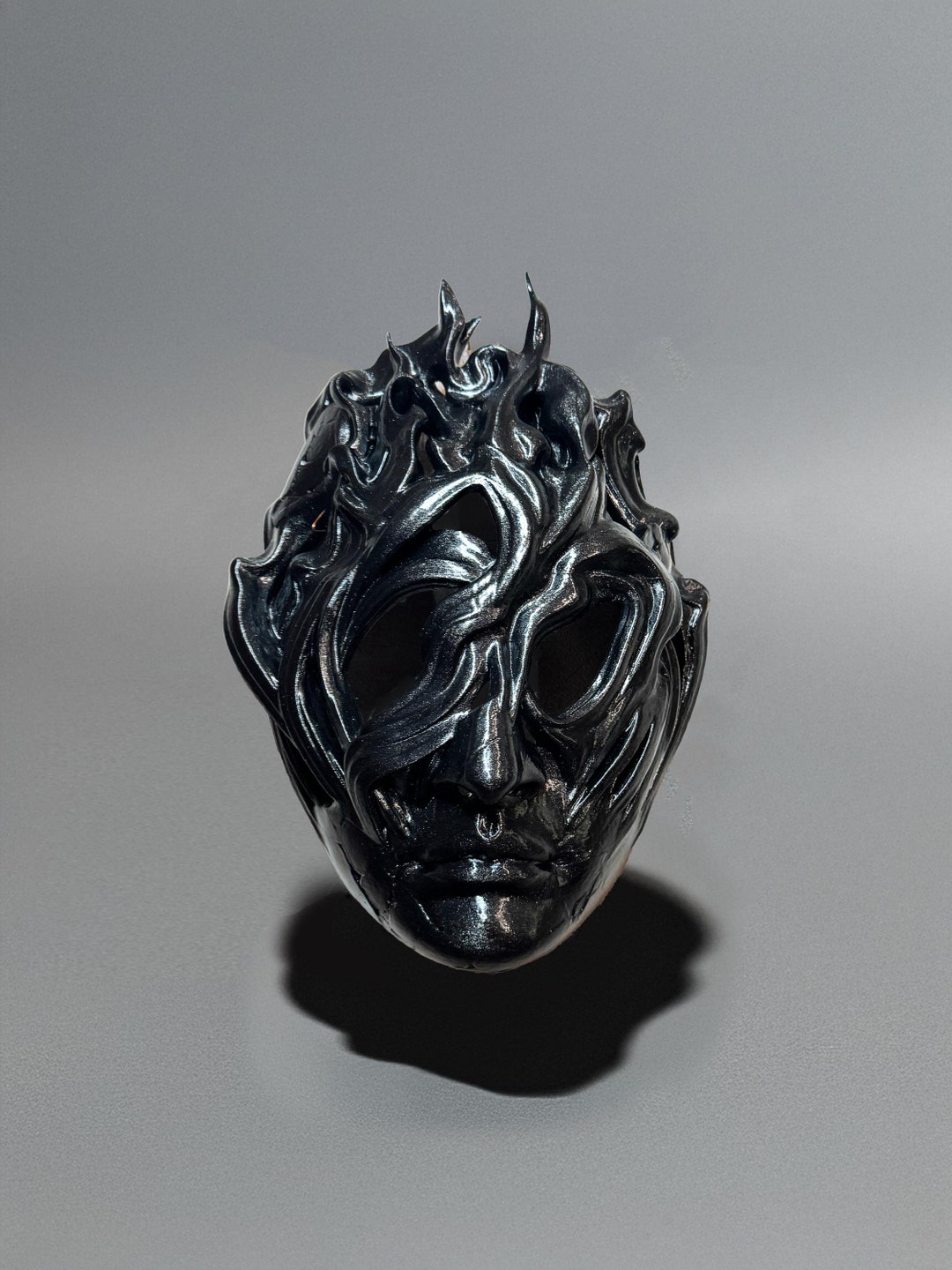 Mask of the Shadows - Dark Mask - Venetian Shadow Mask - Volatile Head ...