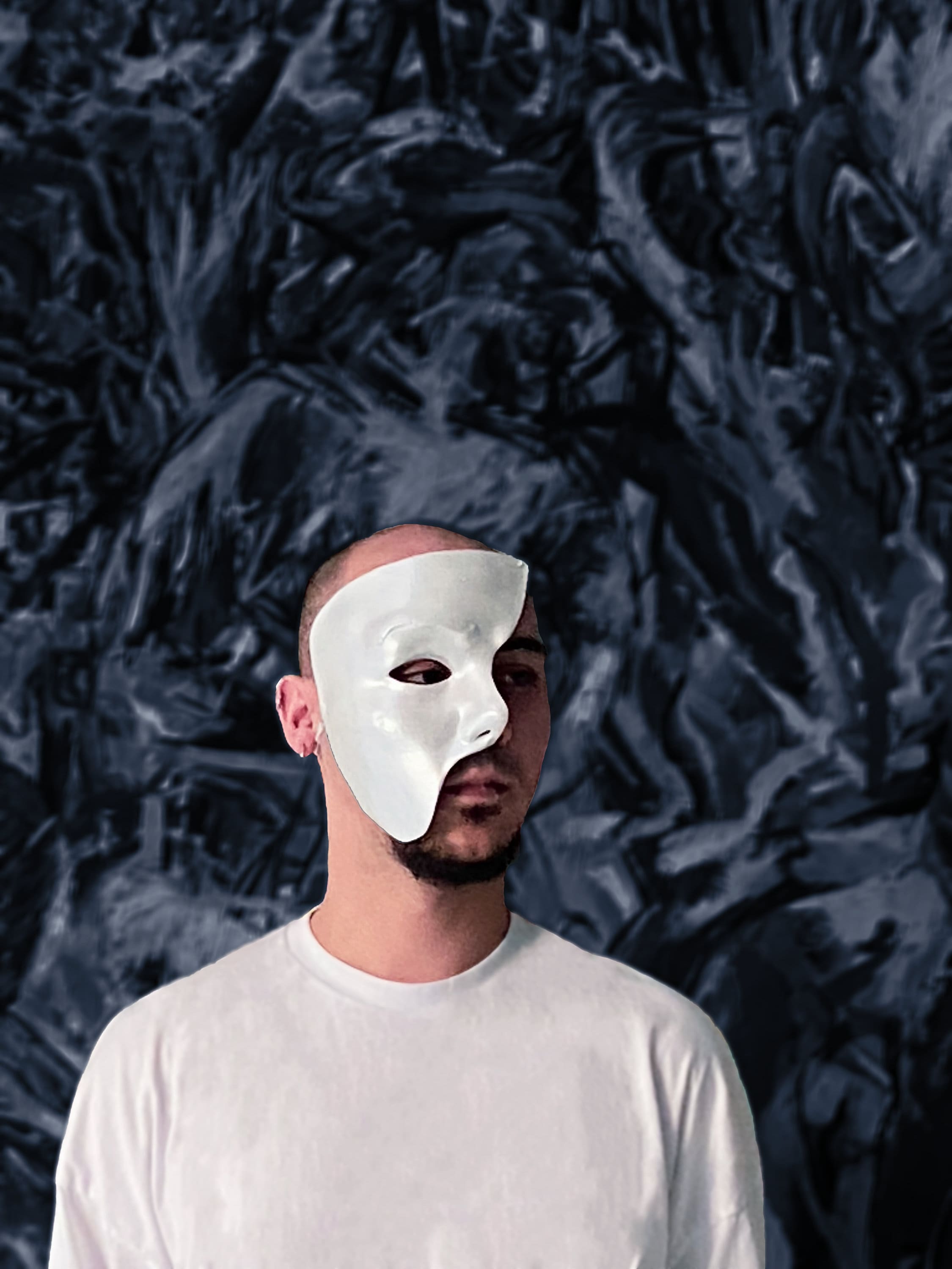 Phantom of the Opera Movie, Musical Mask White Half Face Erik Ghost ...