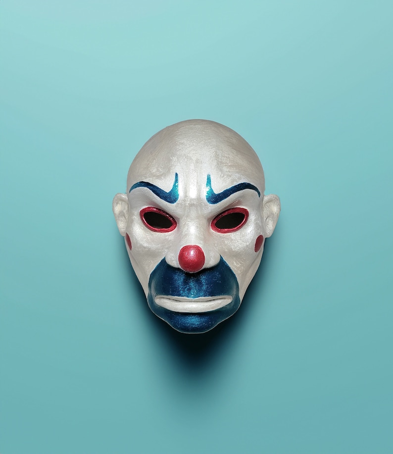 The Bozo Joker Mask - Iconic Villain Face - Handcrafted Detailed Clown ...