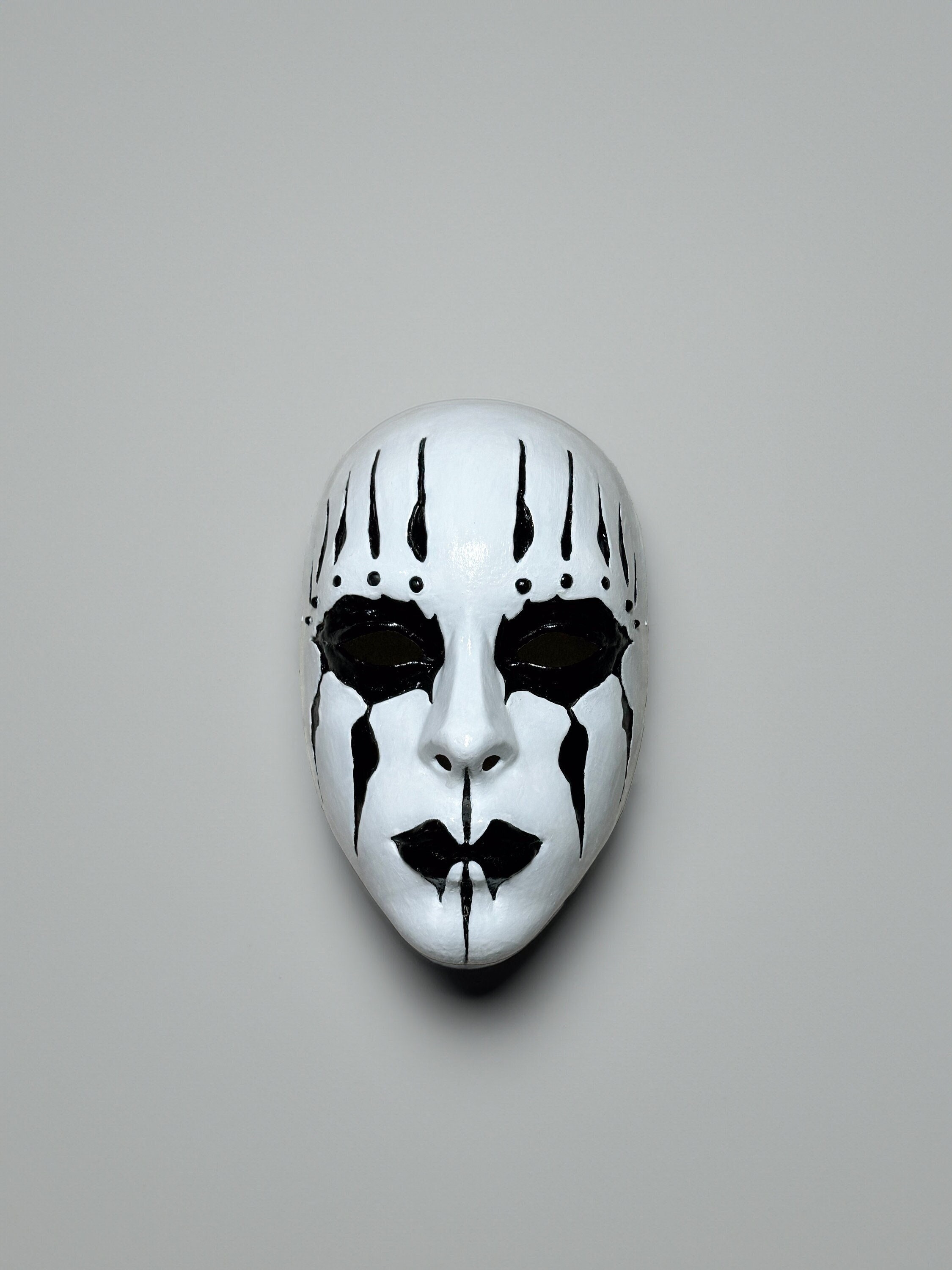 Slipknot Joey Jordison Mask White and Black Mask Metal Music Band Mask ...