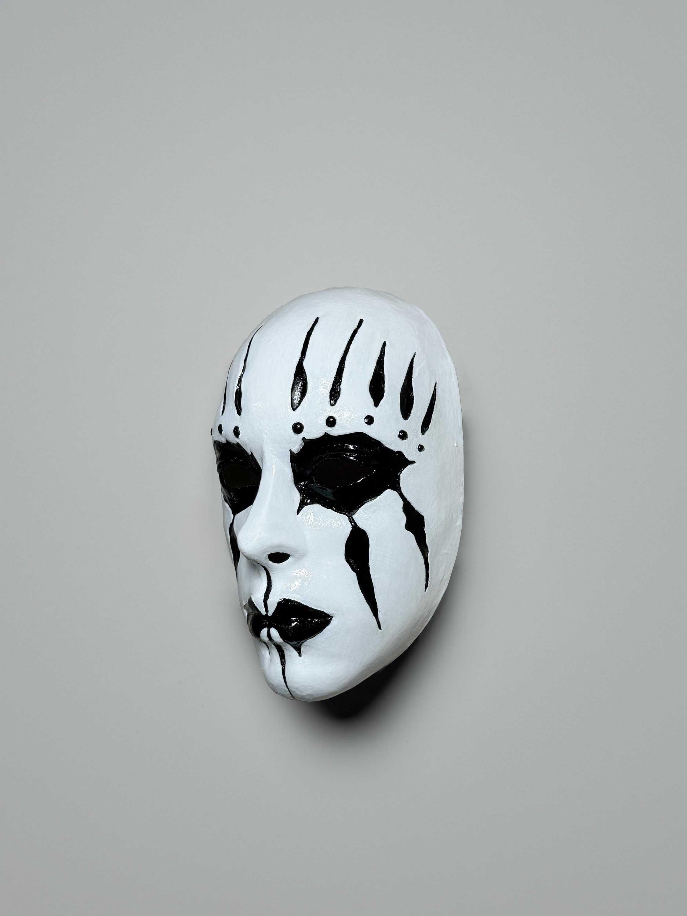 Slipknot Joey Jordison Mask White and Black Mask Metal Music Band Mask ...