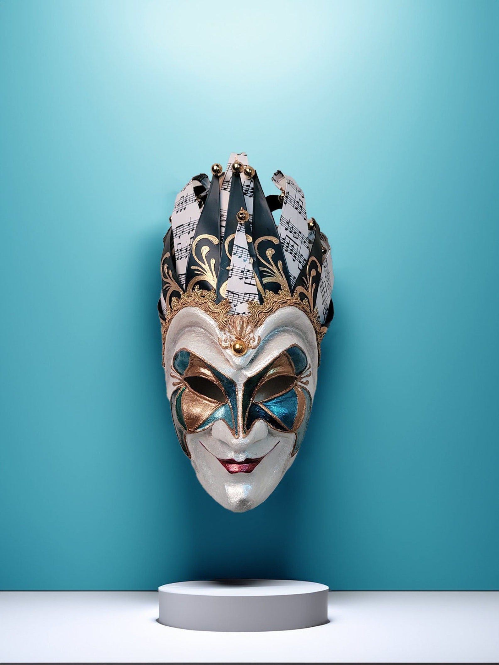 Venetian Mask Joker Mask Rio Venice Carnival Jester - Etsy