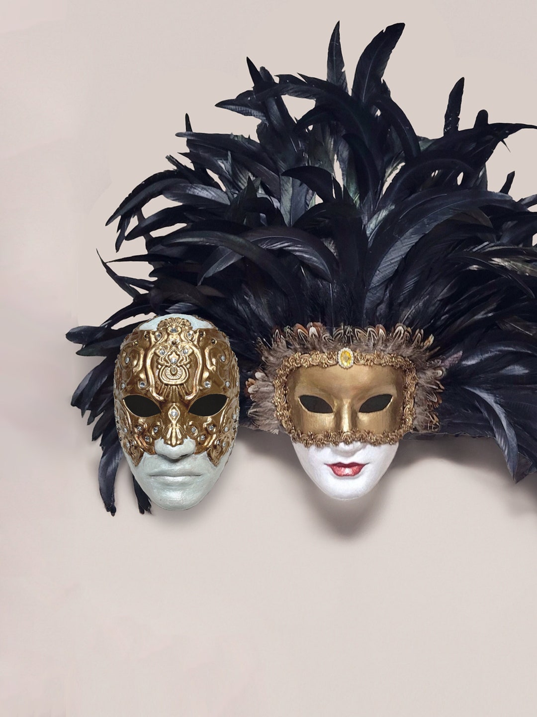 Eyes Wide Shut Bill Harford and Mandy Feathers Mask Kubrick Film Mask ...