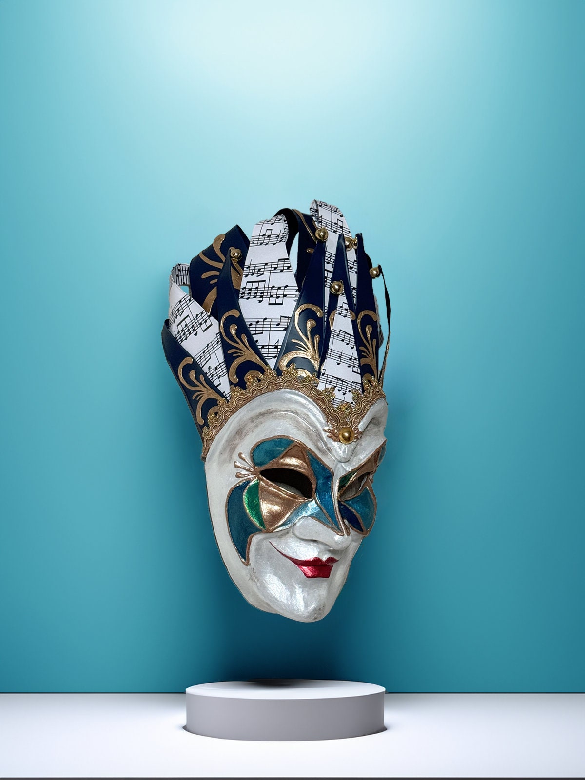 Venetian Mask Joker Mask Rio Venice Carnival Jester - Etsy