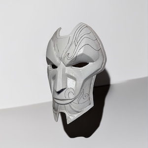 Jhin League of Legends Mask - Cosplay Wearable Mask - Party, Masquerade ...