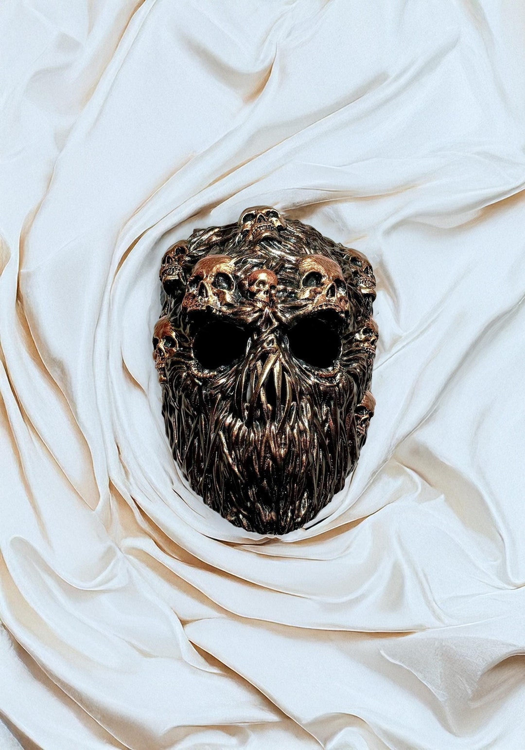 Skulls Ghoul Face Skeleton Lines Scary Mask - Halloween Mask - Horror ...