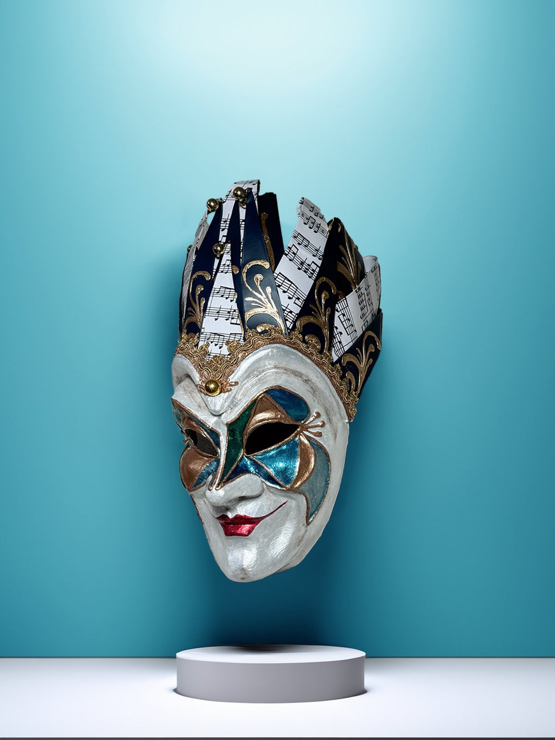 Venetian Mask Joker Mask Rio Venice Carnival Jester - Etsy
