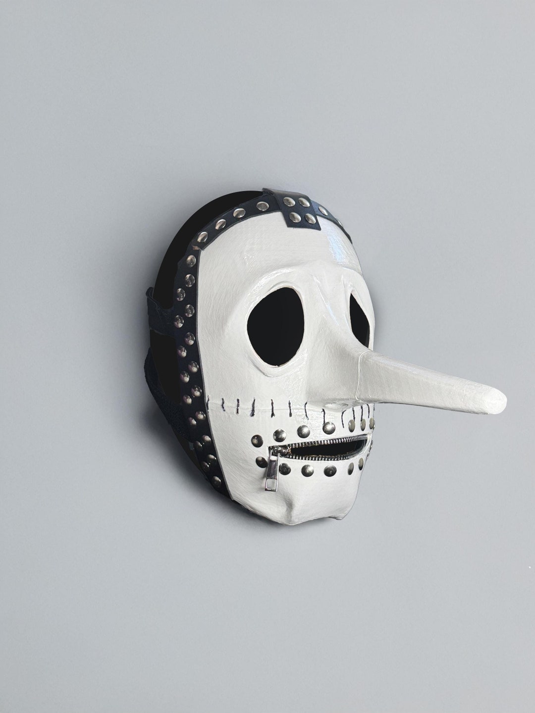 Slipknot Chris Fehn Mask - White and Black Mask - Liar Mask - Strange ...