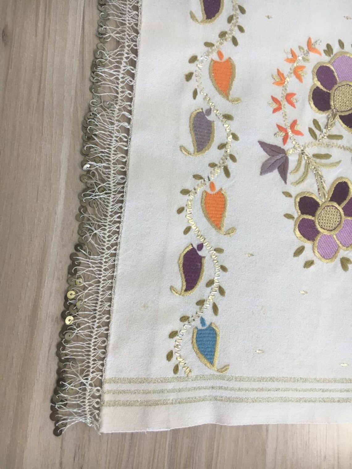 Turkish Table Runners(2), for Her, White Embroidered Runner, First ...