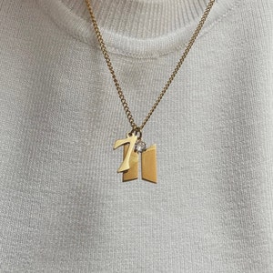BTS OT7 Stainless Steel Necklace | Gold and Silver Jewelry - Etsy