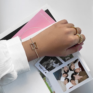 BTS Stainless Steel Charm Bracelet | Bangtan Silver and Gold Jewelry - Etsy