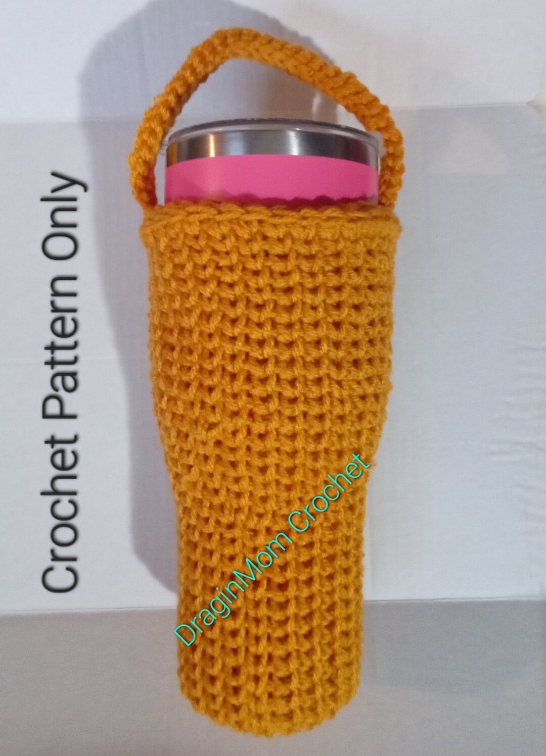 40 Oz. Curved Tumbler Carrier Crochet Pattern - Etsy