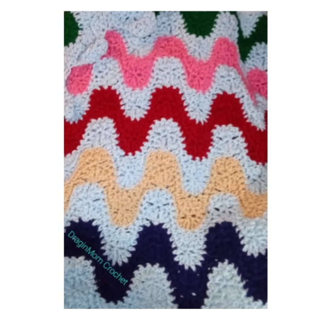 Wonderful Waves Exaggerated Ripple Afghan Crochet Pattern in 2024 ...