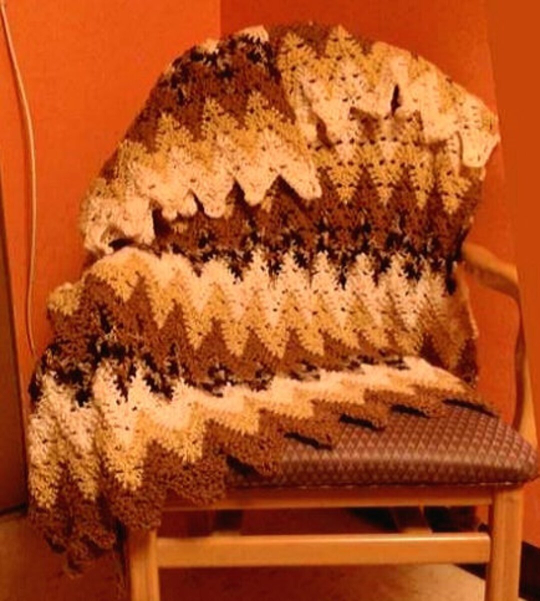 Compressed Chevron Crochet Pattern - Etsy