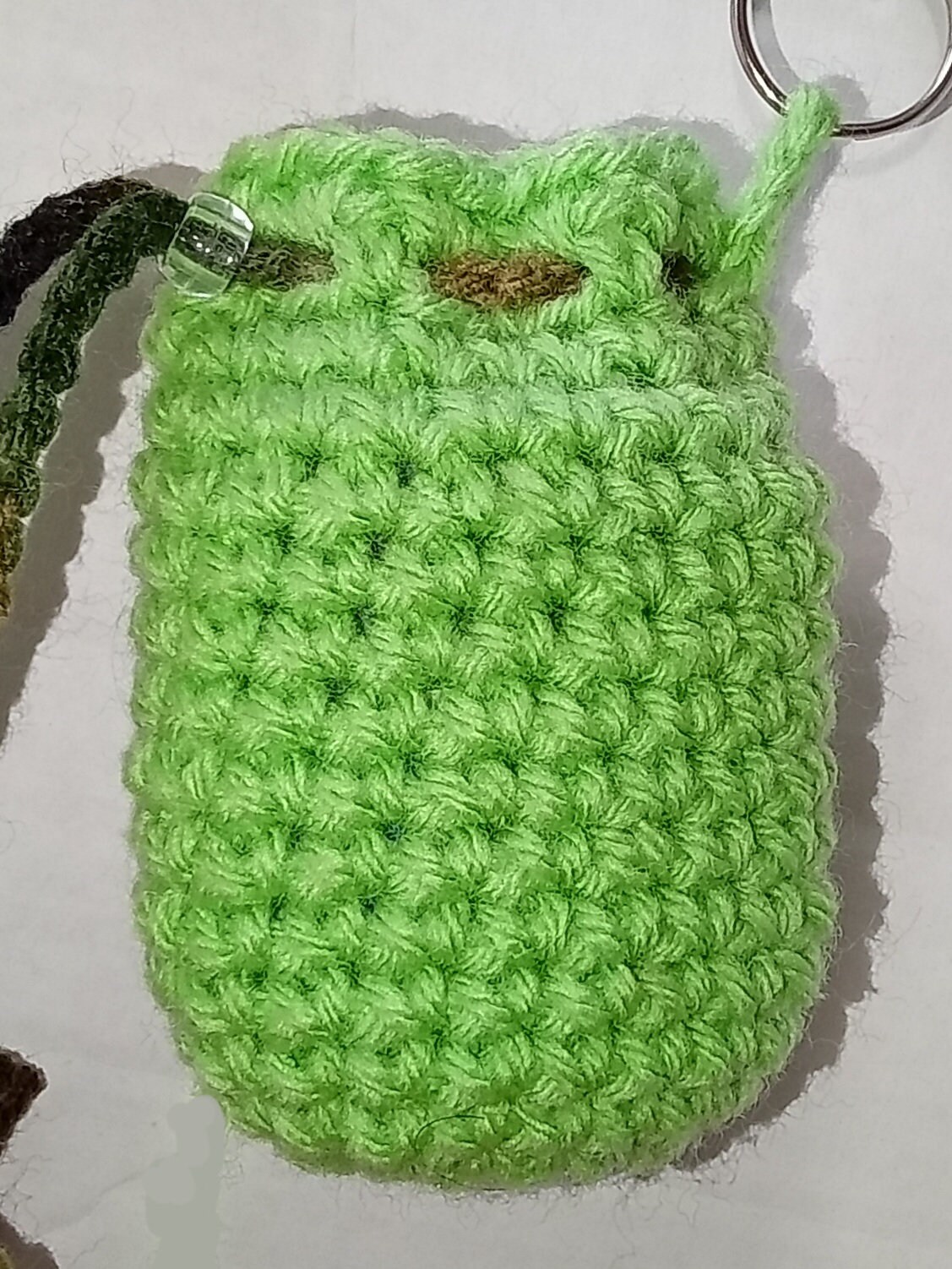 Keyring Holder Carrier for 0.25 Oz. and 1.75 Oz. Vaseline Jars Crochet ...