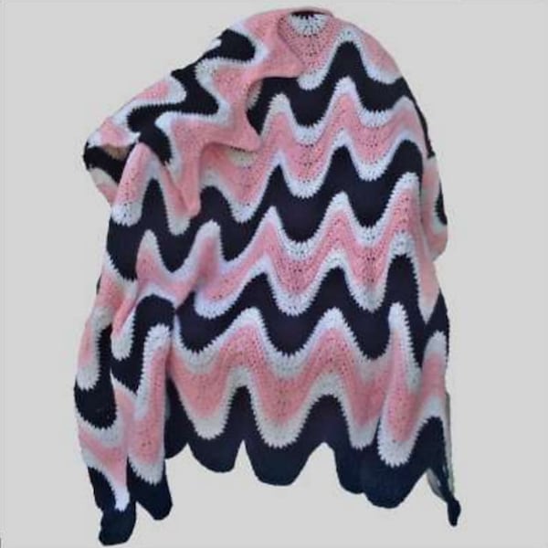 Crochet Afghan Pink - Etsy