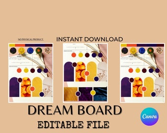 Dream Board Template - Etsy
