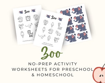 Ocean Theme Printable Activity Worksheets | No Prep Preschool and ...