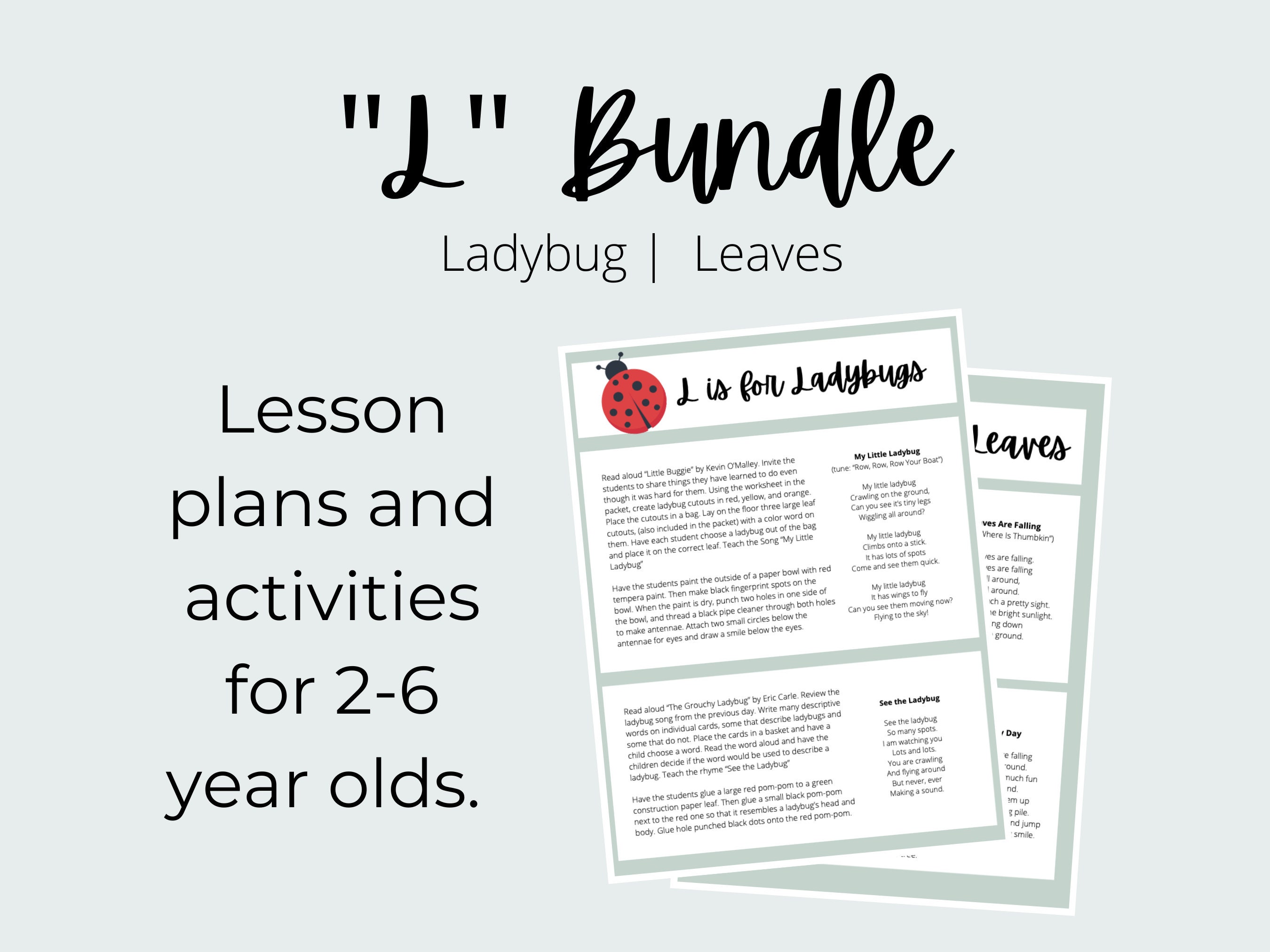 L Theme Preschool Curriculum Bundle | Homeschool Lesson Plan Bundle ...