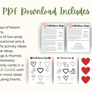 Valentine's Homeschool Printables, Valentine's Day Theme Preschool ...