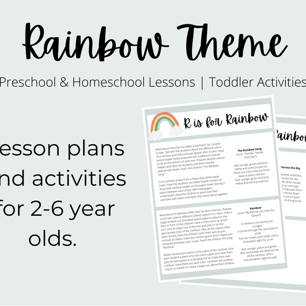 Rainbow Theme - Etsy