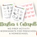 Butterflies & Caterpillars Printable Activity Worksheets | No Prep ...