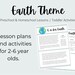 Earth Theme Preschool Curriculum Printable | Homeschool Lesson Plan ...