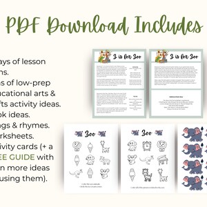 Zoo Theme Printable Preschool Lesson Plans | Printable Activities and ...