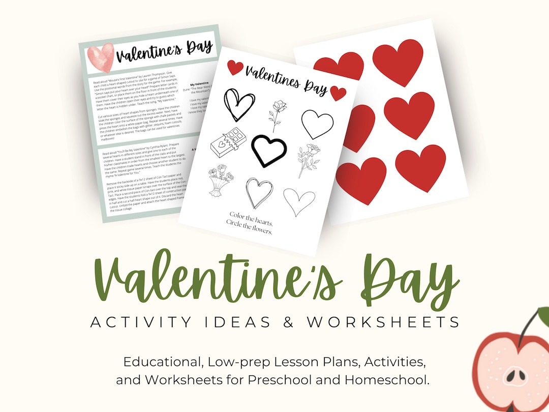 Valentine's Day Lesson Plan, Toddler Valentine's Day Activities ...