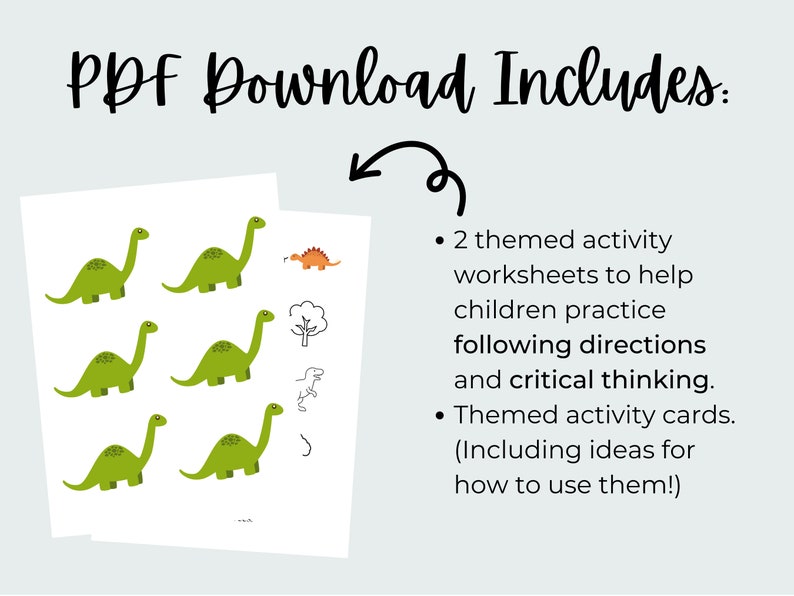 Dinosaur Theme Printable Activity Worksheets No Prep - Etsy