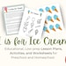 Ice Cream Theme Printable Preschool Lesson Plans | Printable Activities ...