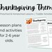 Thanksgiving Theme Preschool Curriculum Printable | Homeschool Lesson ...