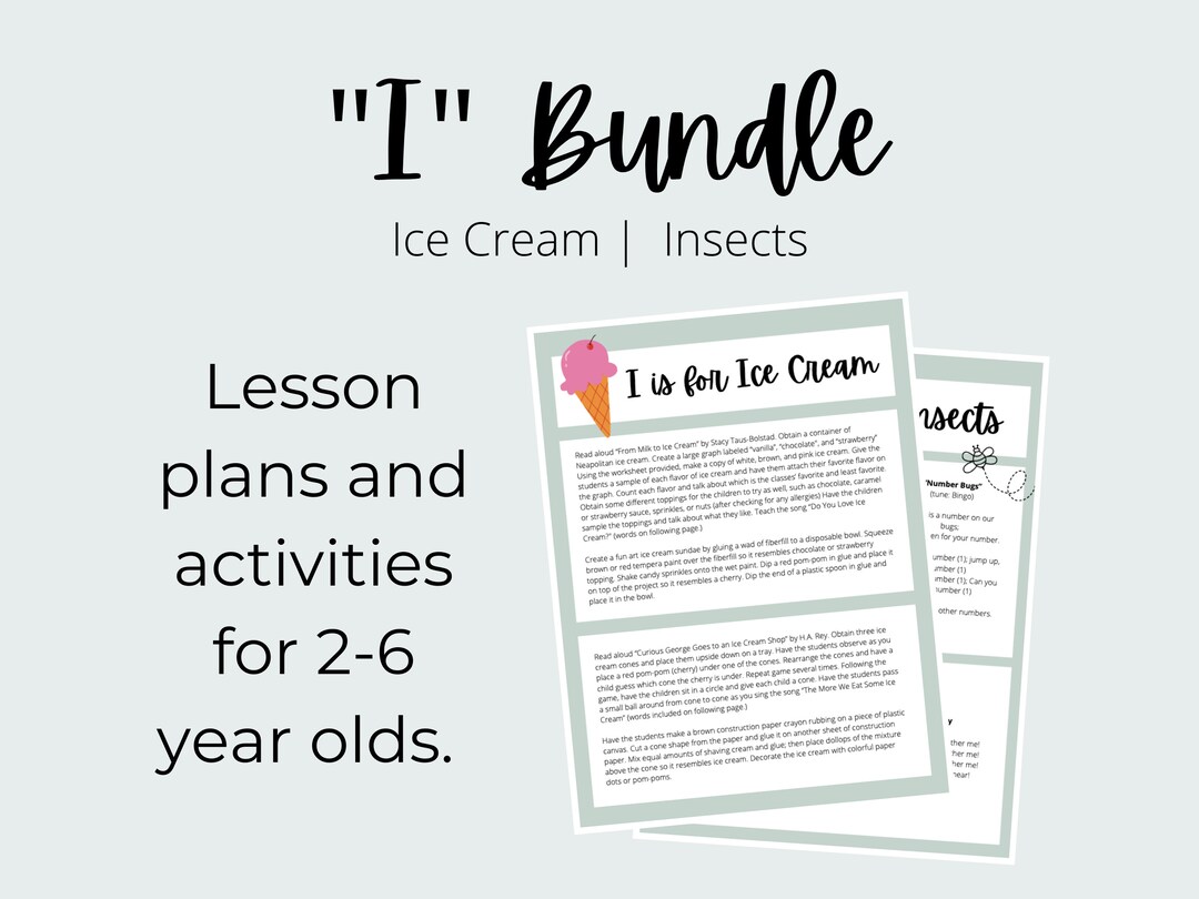 I Theme Preschool Curriculum Bundle | Homeschool Lesson Plan Bundle ...