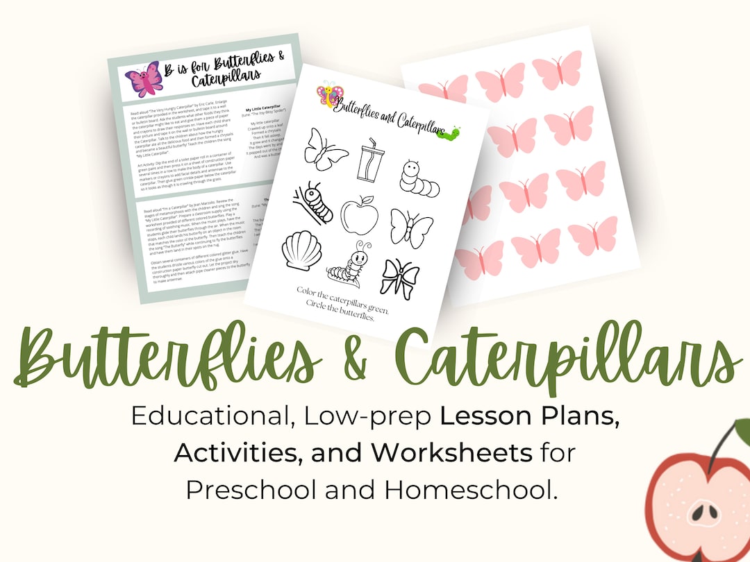 Butterfly Theme Printable Preschool Lesson Plans | Printable Activities ...